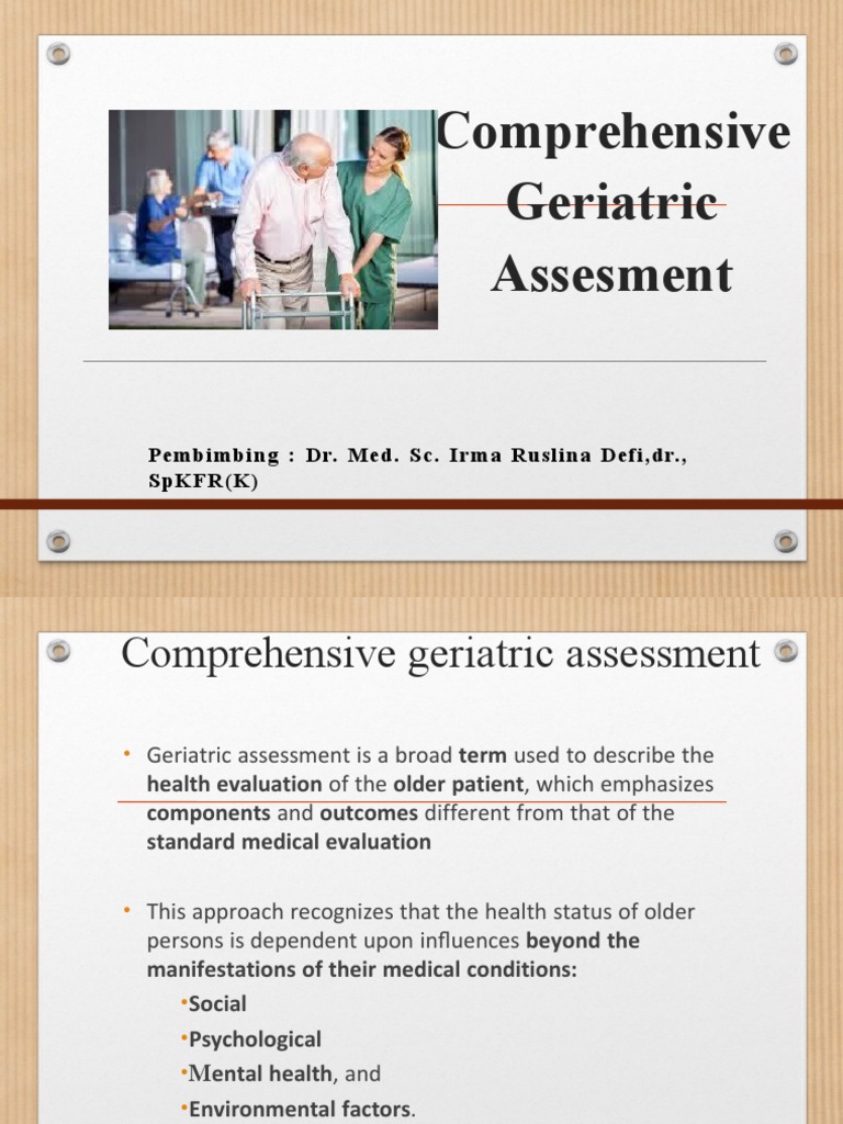 Comprehensive Geriatric Assessment | Download Free PDF | Urinary ...
