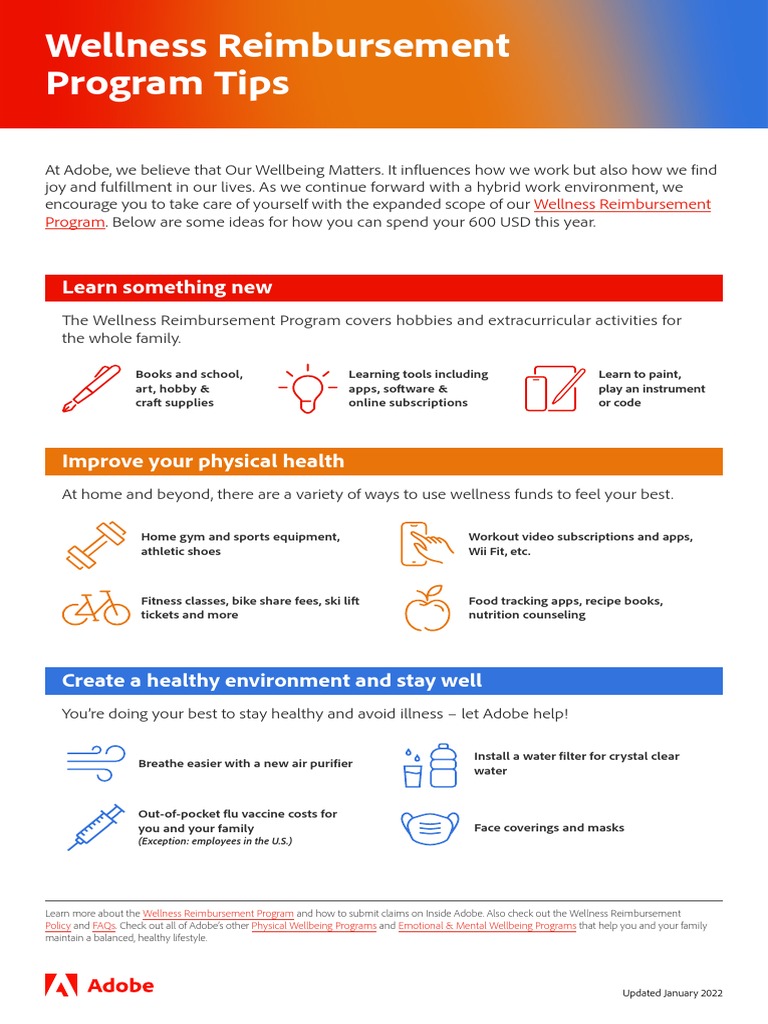 Wellness Reimbursement TipSheet Global | PDF | Wellness