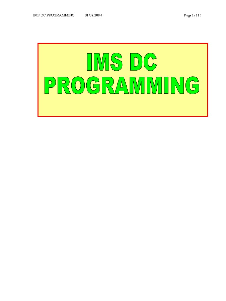 Ims DC KM | PDF | Computers | Technology & Engineering