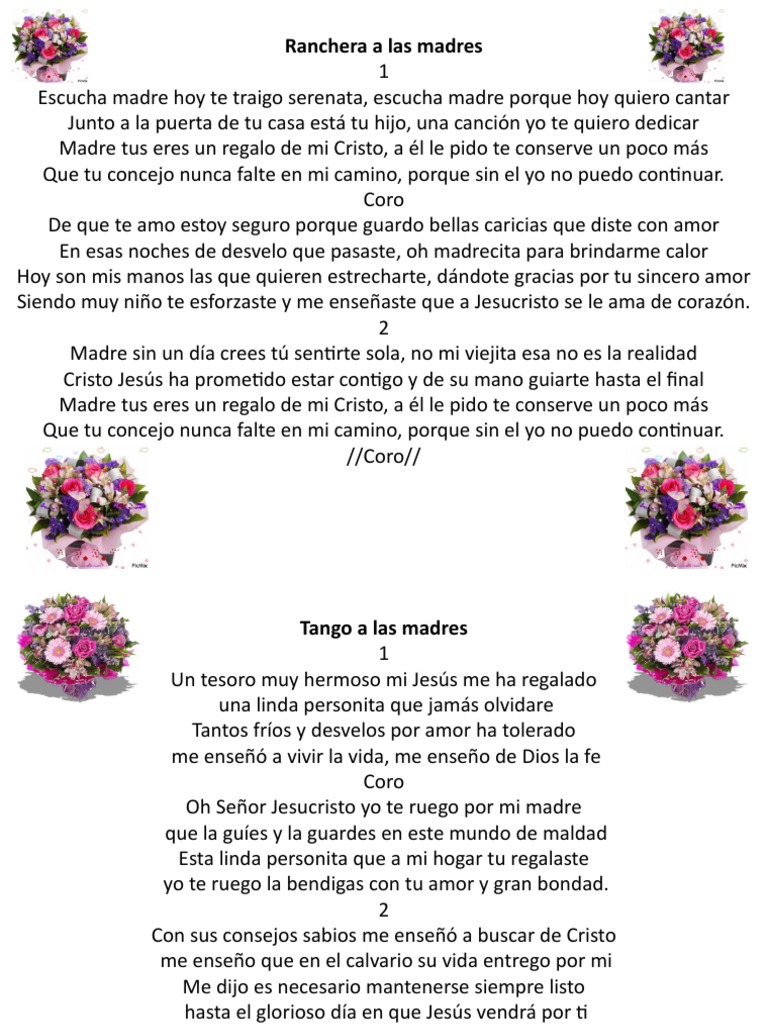 Letras de Canciones | PDF | Cristo (título) | Amor