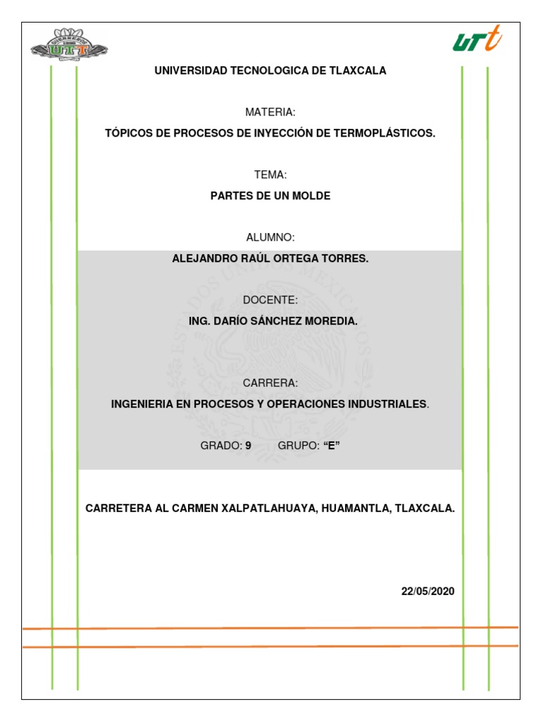 Partes de Un Molde | PDF | Acero | El plastico