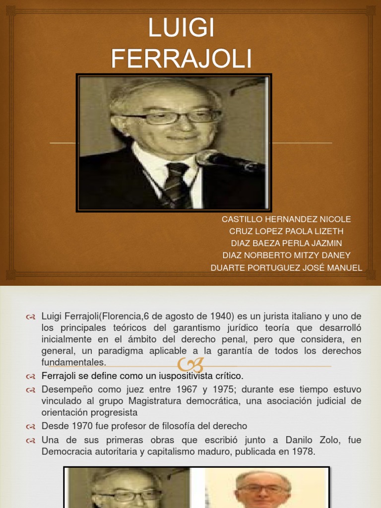 Luigi Ferrajoli | PDF | Derechos humanos | Democracia