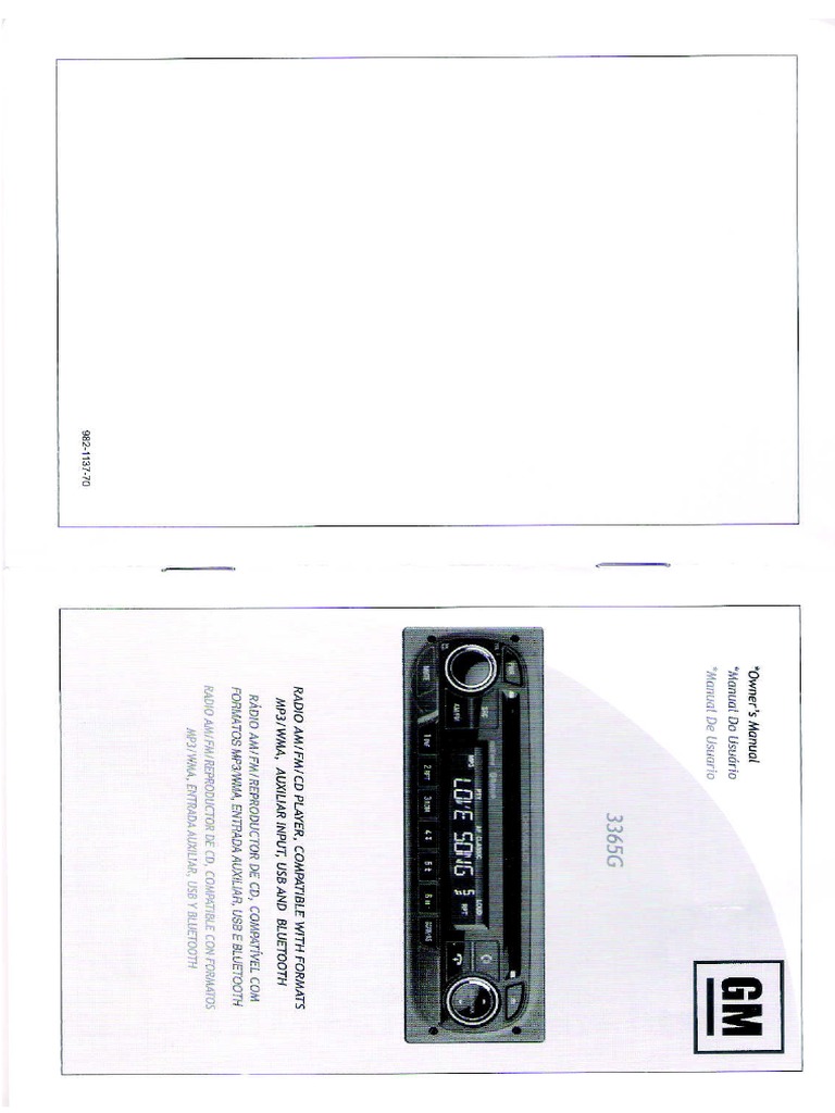 Manual PT-BR Radio Agile 3365G | PDF