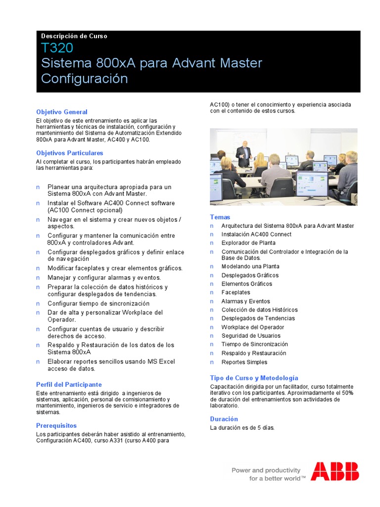 2PAA102419 A Es MX - System 800xa Curso T320 Configuracion para Advant ...