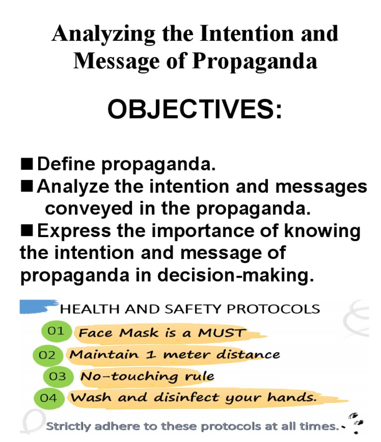 Analyzing Propaganda's Intention and Message | PDF | Propaganda | Bias
