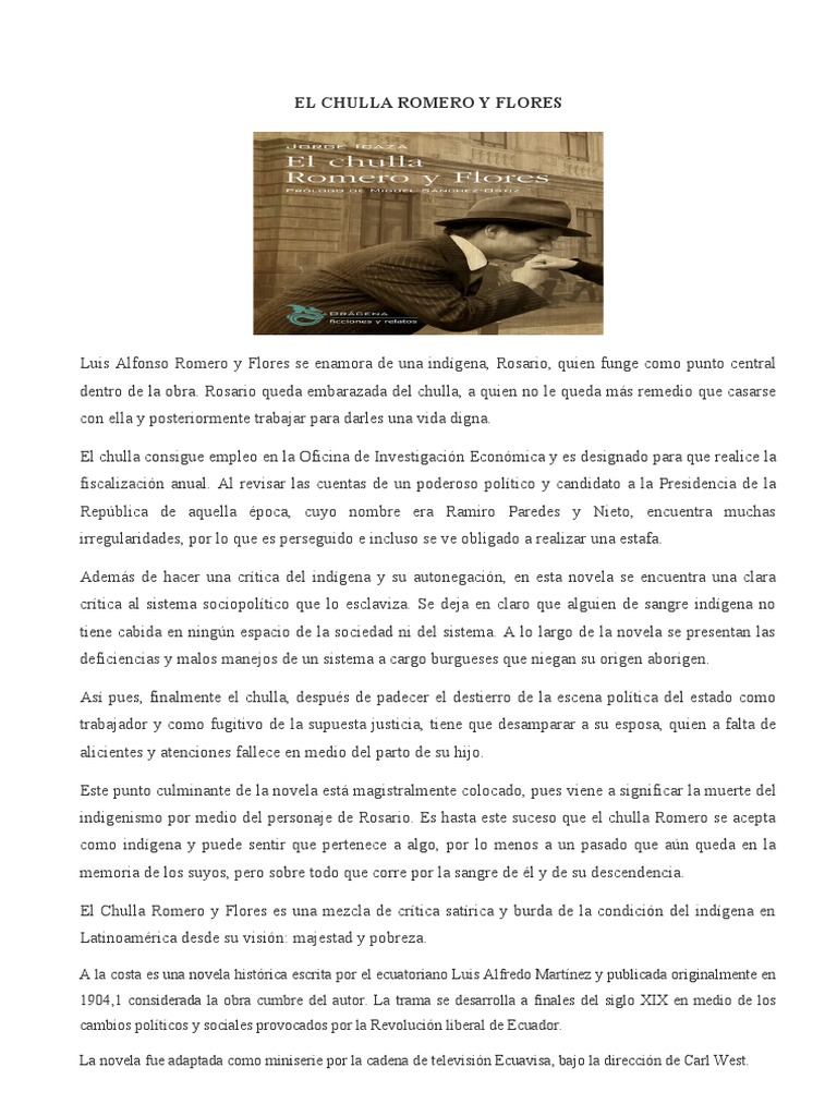 El Chulla Romero y Flores | PDF