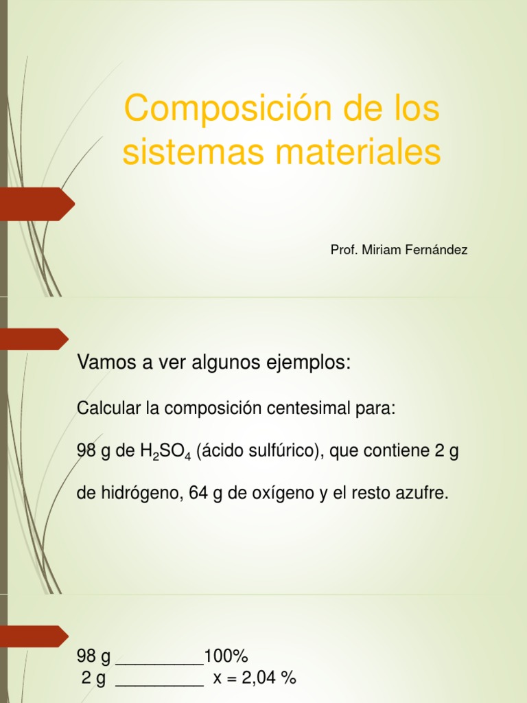 Composicion Sistemas Materiales | PDF