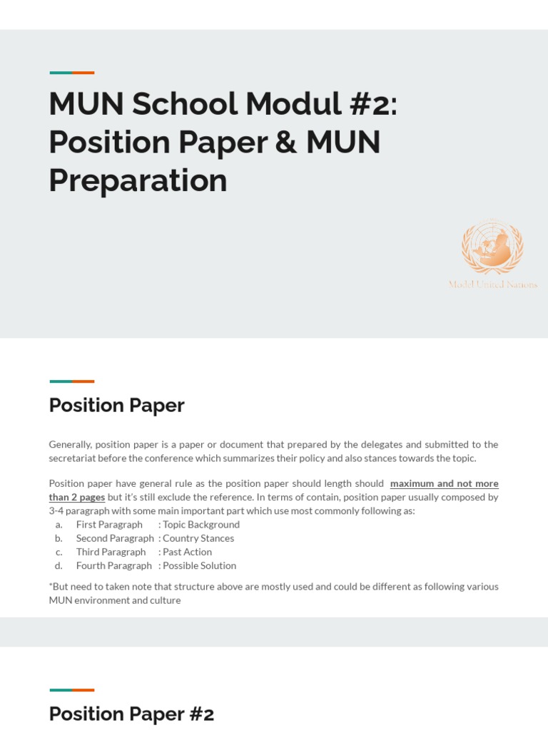 #2 MUN School Modul | PDF | Cognition
