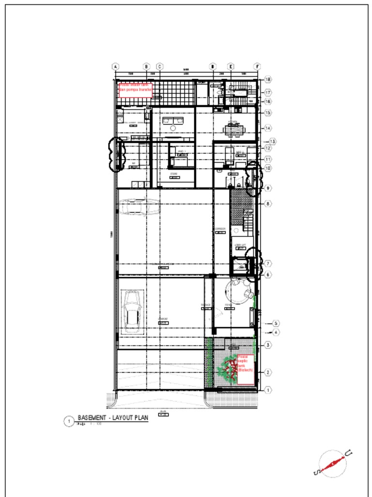 Denah - Basement-Water Tank+Stp | PDF