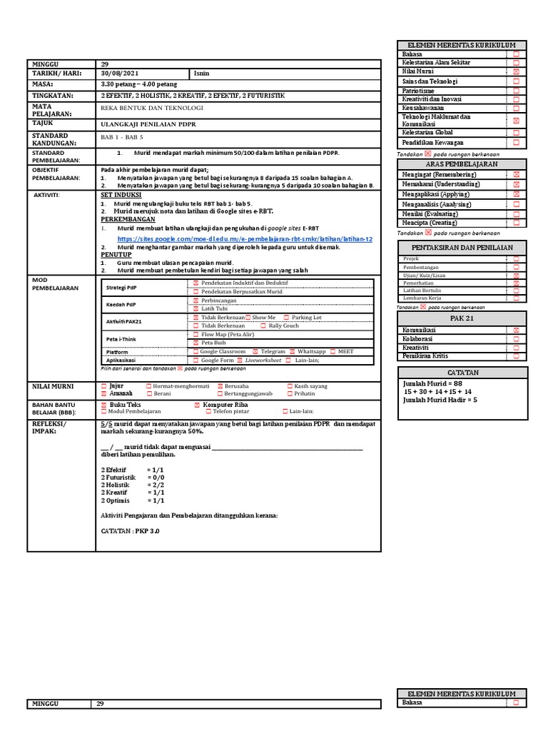 Erph Minggu 29 - PKP3 - 2021 - PDPR | PDF