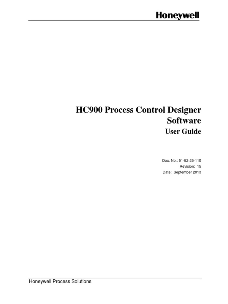 HC900 Control Designer SW Man 51 52 25 110r15 2013 09 | PDF | Menu (Computing) | Parameter ...
