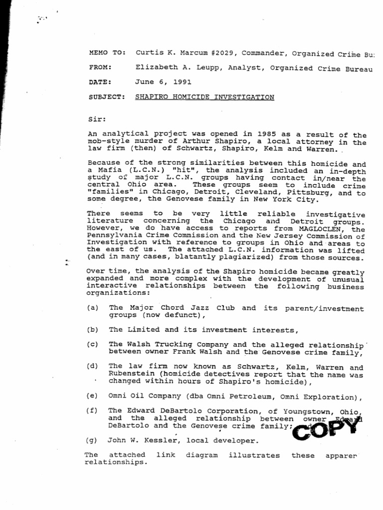 Shapiro Murder File Complete | PDF