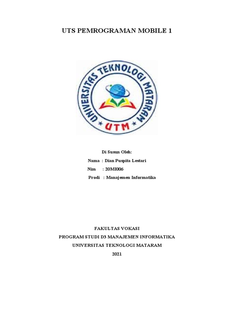 Dian Makalah Pemrograman Mobile 1 | PDF