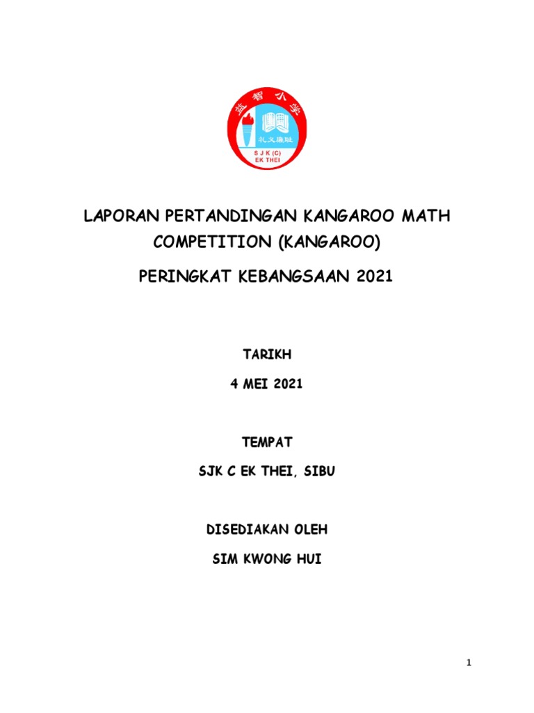 Contoh Laporan Pertandingan Ko Akademik | PDF