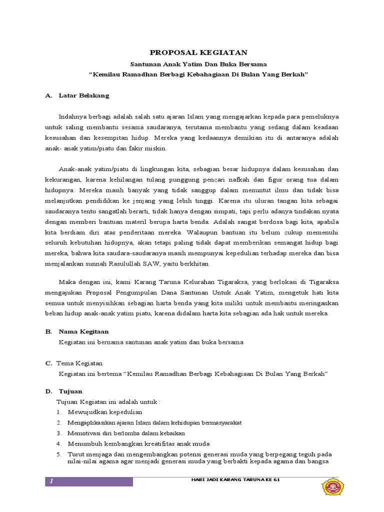 Santunan Anak Yatim | PDF