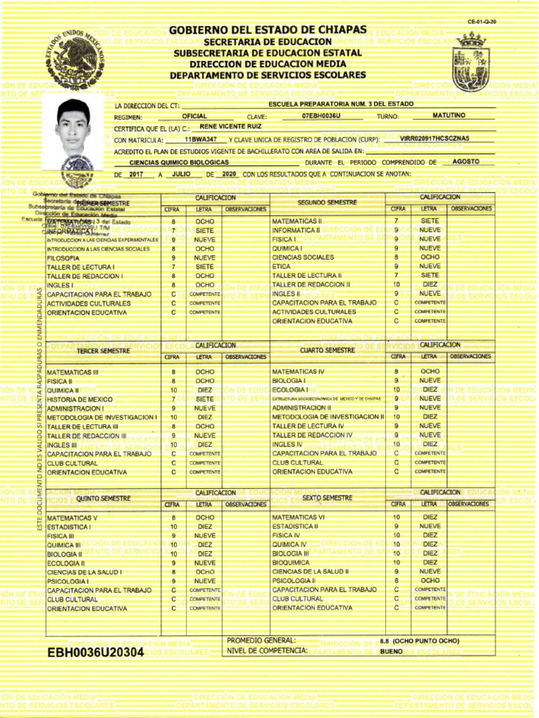 Certificado Prepa | PDF