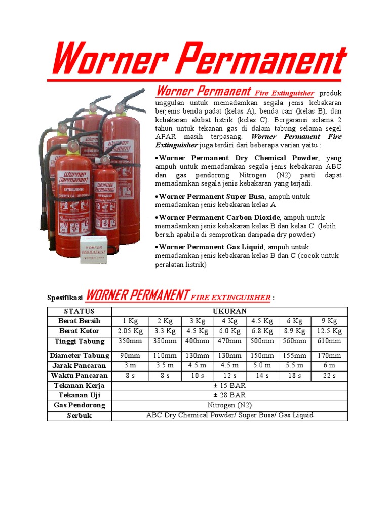 Brosur APAR Worner | PDF