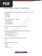 Class 9 Science Sound NCERT Notes PDF | PDF | Sound | Ultrasound