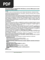 NOM-113-SSA1-1994, Bienes y Servicios. Método para La Cuenta de ...
