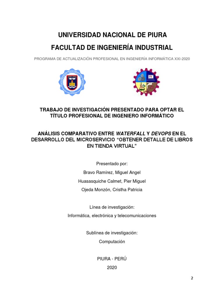 Análisis Comparativo Entre Waterfall y Devops en El | PDF | Computación ...