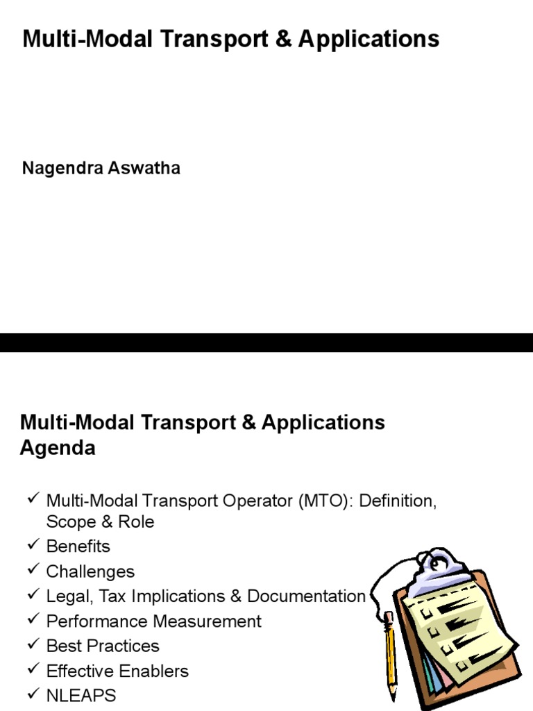 Multi-Modal Transport in India: Overview | PDF | Containerization ...