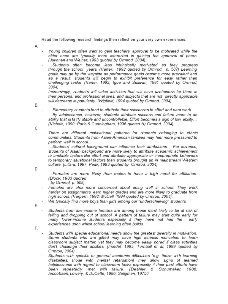 Learning Act 3, Adel Raymart | PDF | Motivation | Motivational