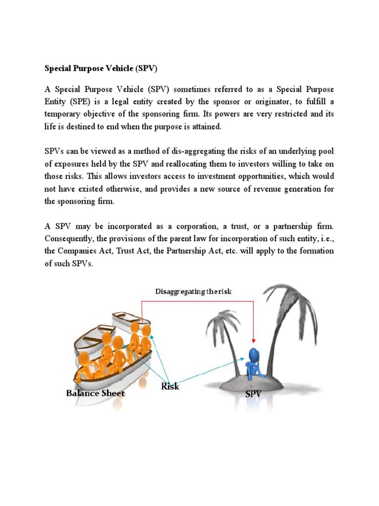 Special Purpose Vehicle (SPV) | PDF | Securitization | Equity (Finance)
