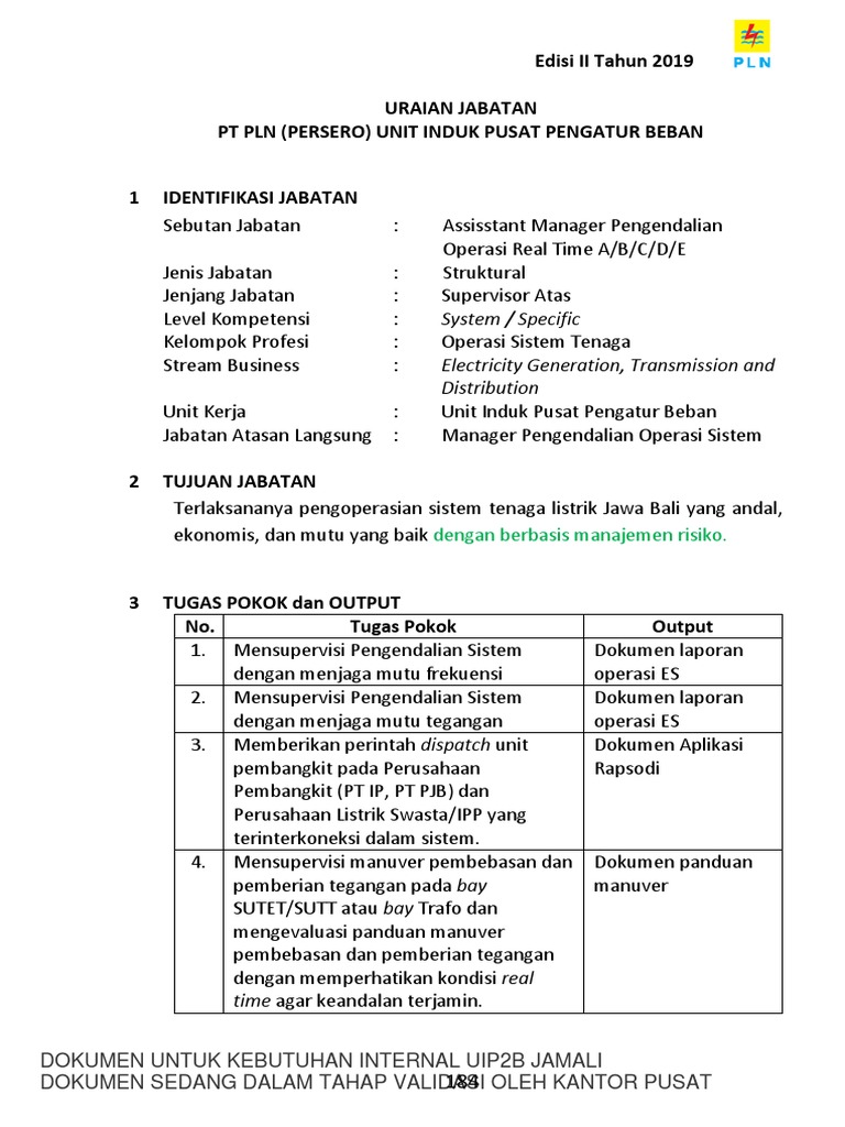 Draft Buku Urjab Uip2b Dalop Real Time Sedang Dalam Tahap Validasi | PDF