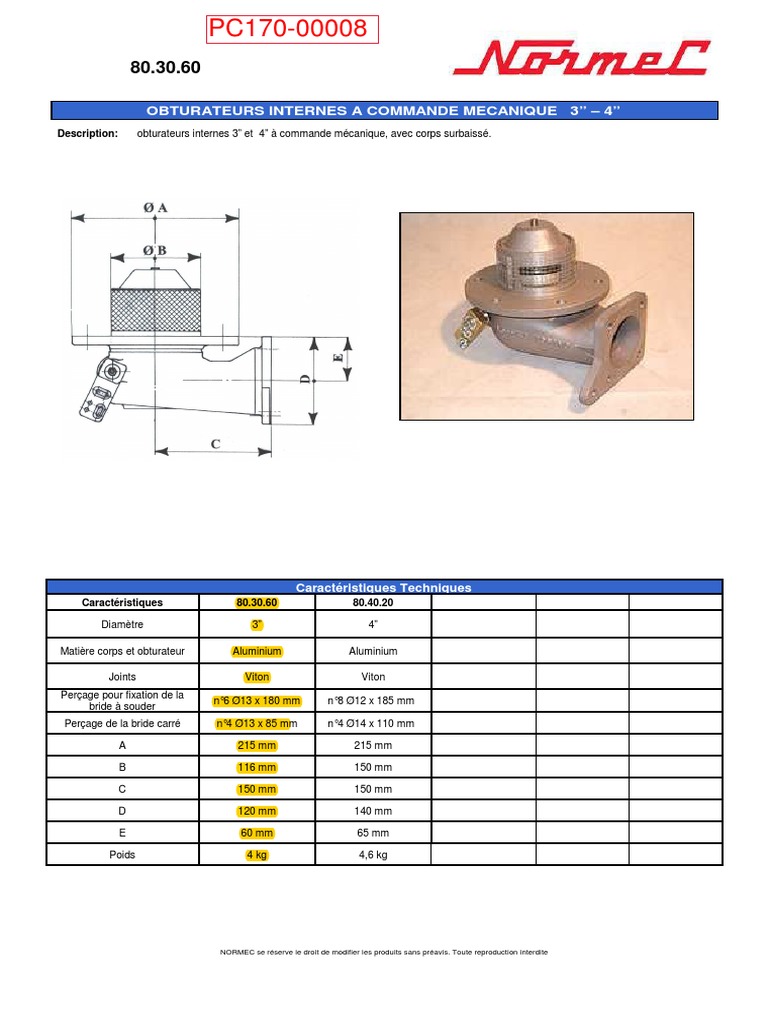 NORMEC-803060 Tech | PDF