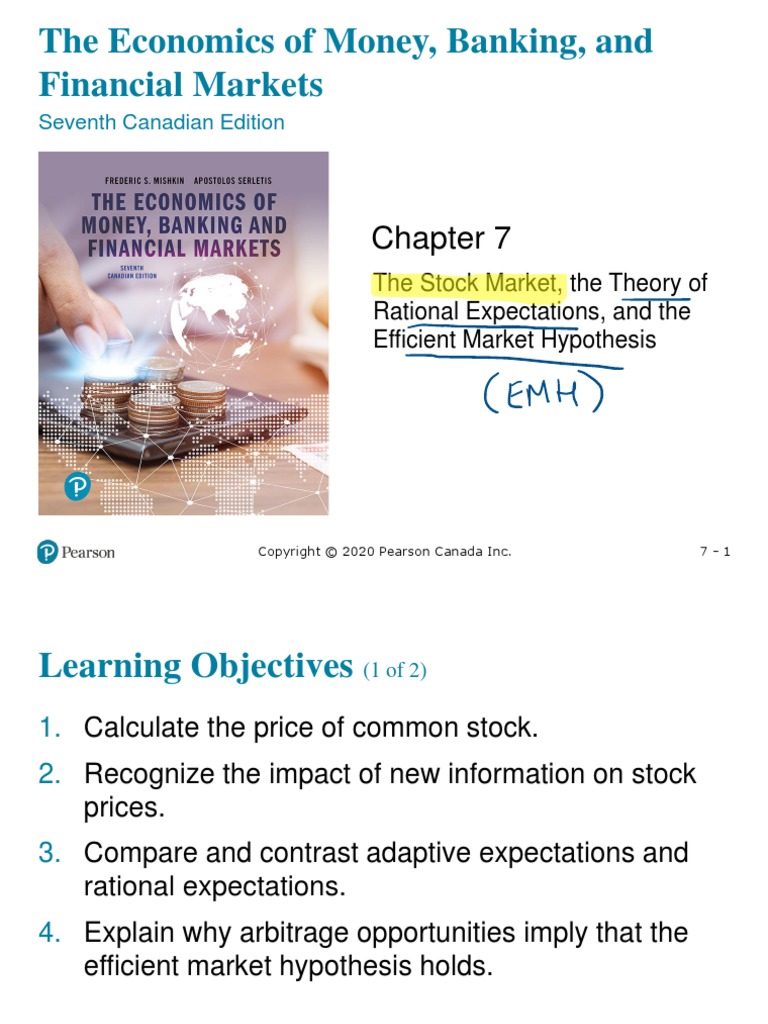 Mishkin - Chapter 7 - Markup | PDF | Stocks | Efficient Market Hypothesis