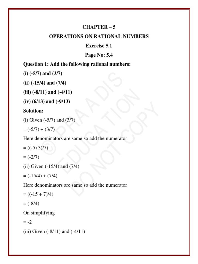 Chapter 5 | PDF | Integer | Mathematics