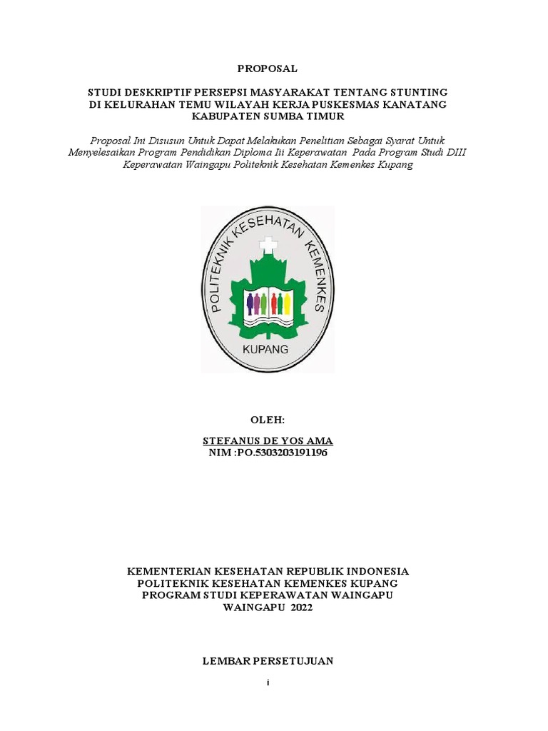 Proposal Stefanus. Fix | PDF