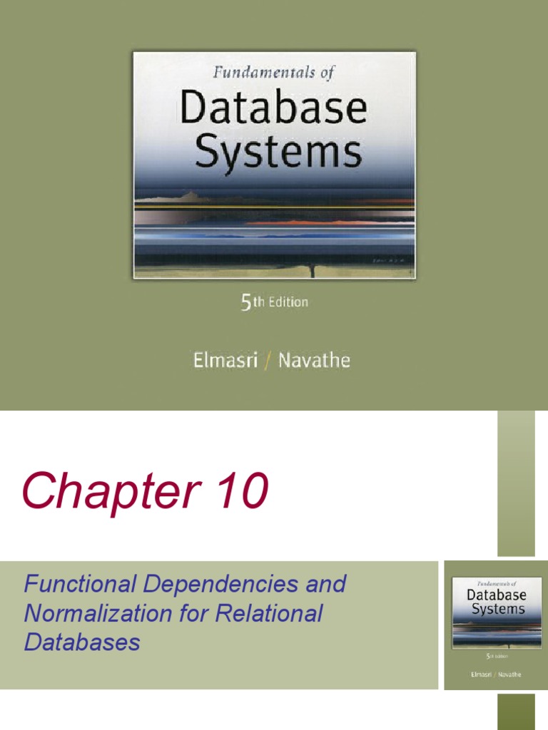 Functional Dependencies And Normalization For Relational Databases Pdf Relational Model