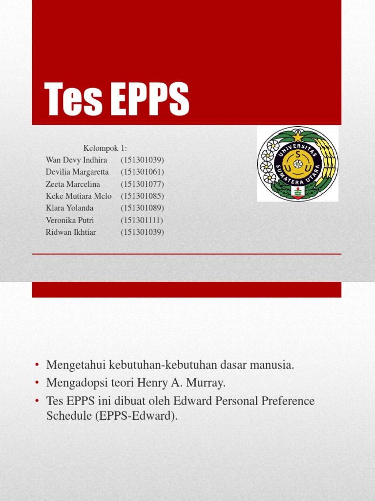 Tes EPPS | PDF