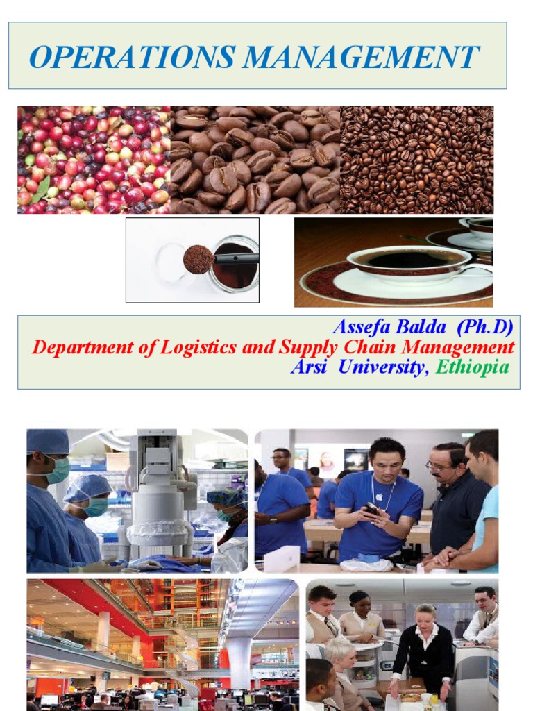Operations Management: Department of Logistics and Supply Chain ...