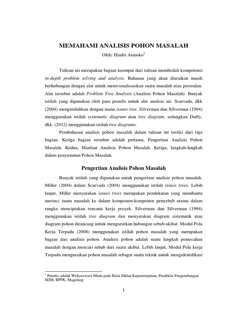Analisis Pohon Masalah dan Solusi | PDF