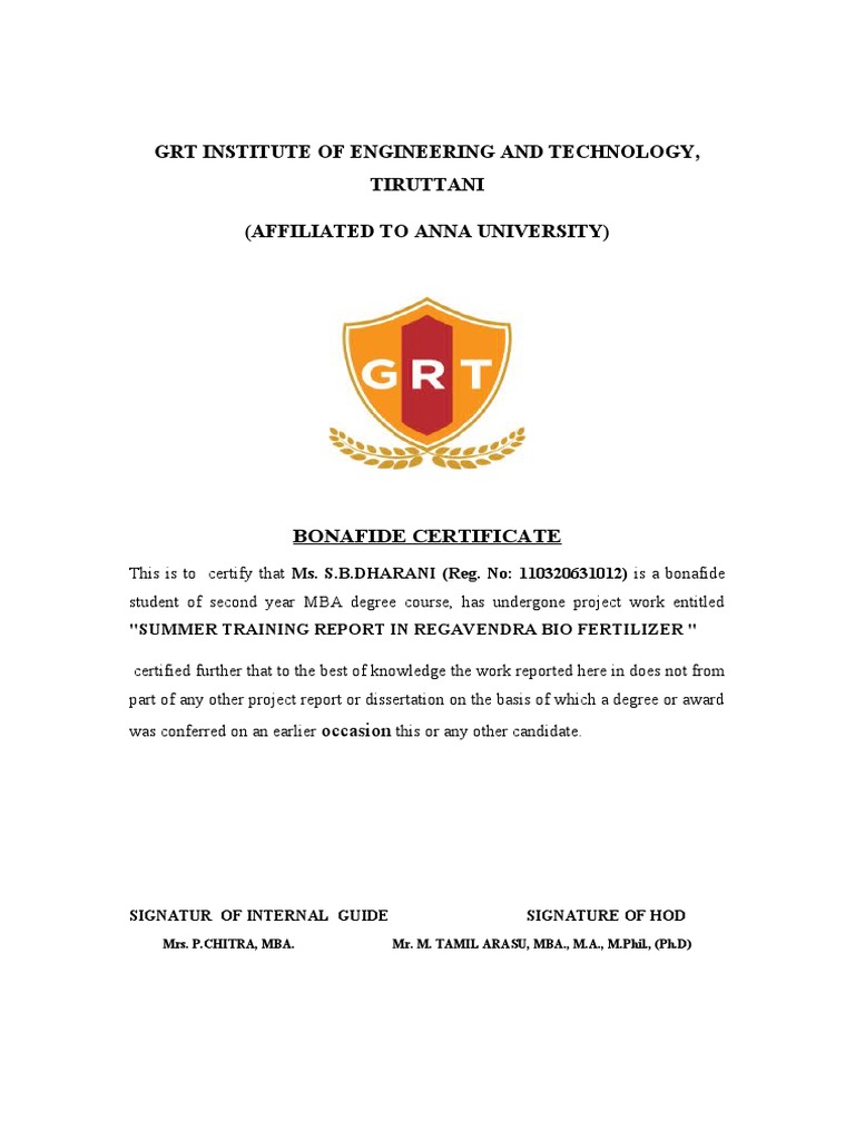 GRT Institute of Engineering and Technology, Tiruttani (Affiliated To ...