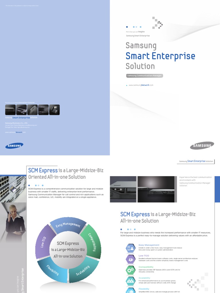 Samsung SCM Express | PDF | Voice Over Ip | Session Initiation Protocol