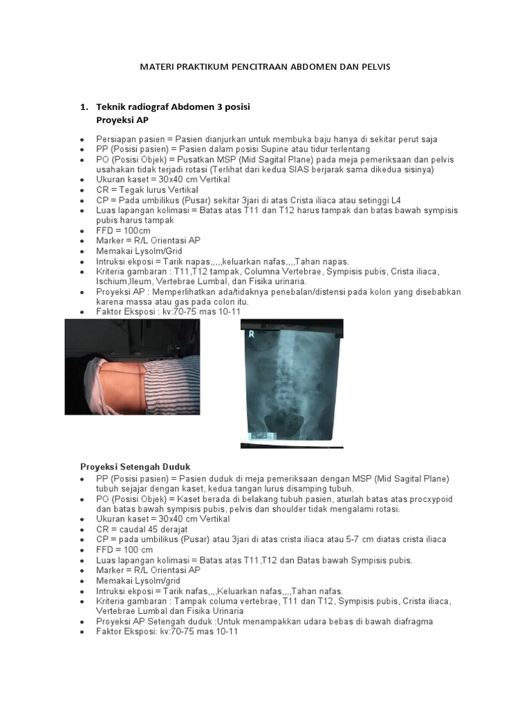 Materi Praktikum Pencitraan Abdomen Dan Pelvis | PDF
