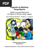 Pagsulat NG Balitang Isports-Activity 1 and 3 | PDF