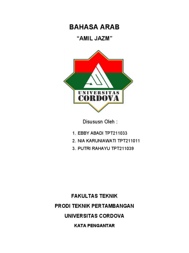 Amil Jazm dalam Ilmu Nahwu | PDF