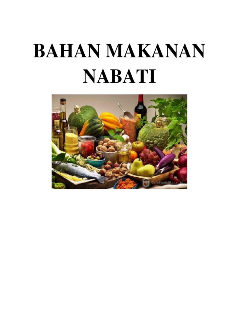 Bahan Pangan Nabati 3 | PDF