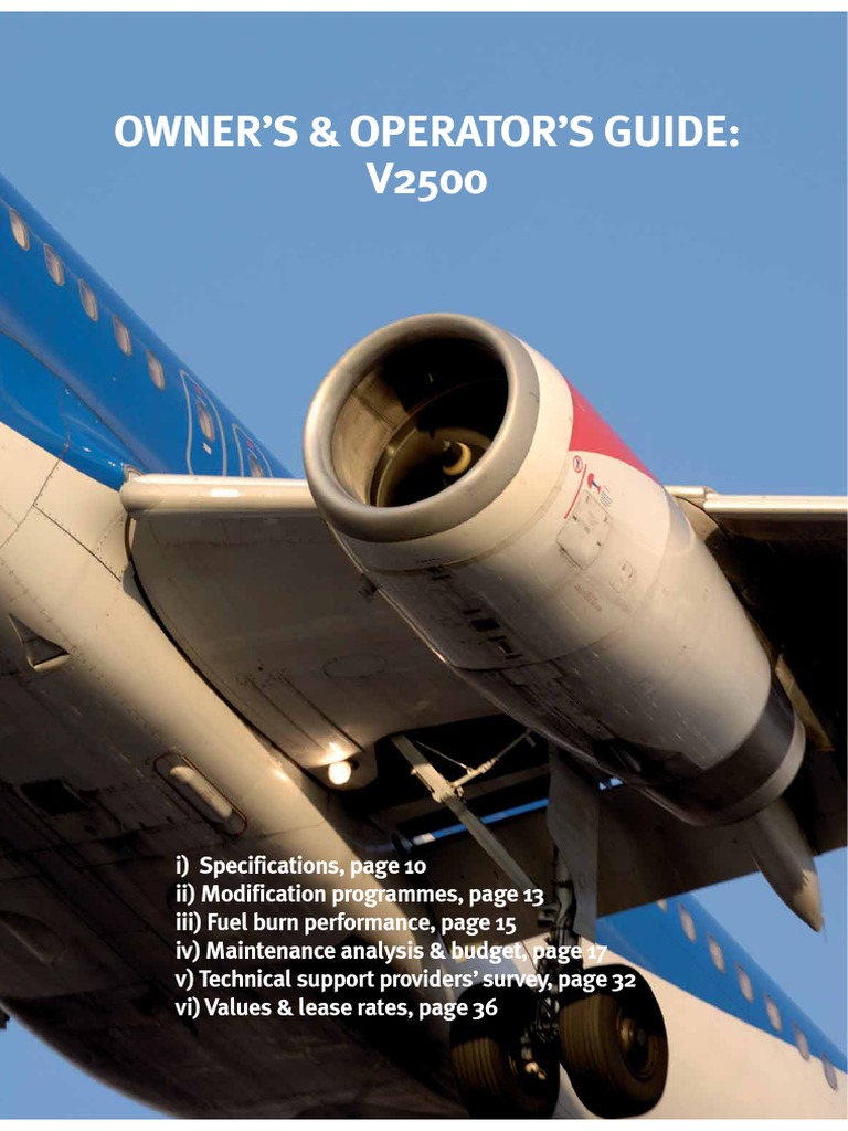 Owner'S & Operator'S Guide: V2500 | PDF | Aviation | Aircraft