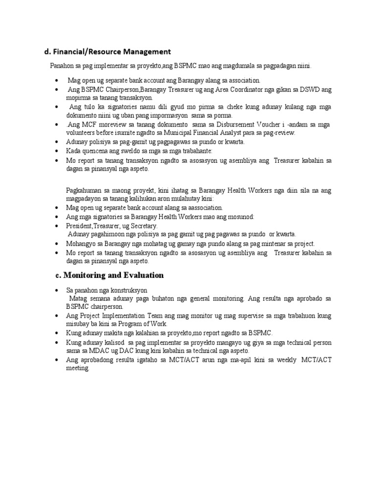 Barangay Proposal | PDF