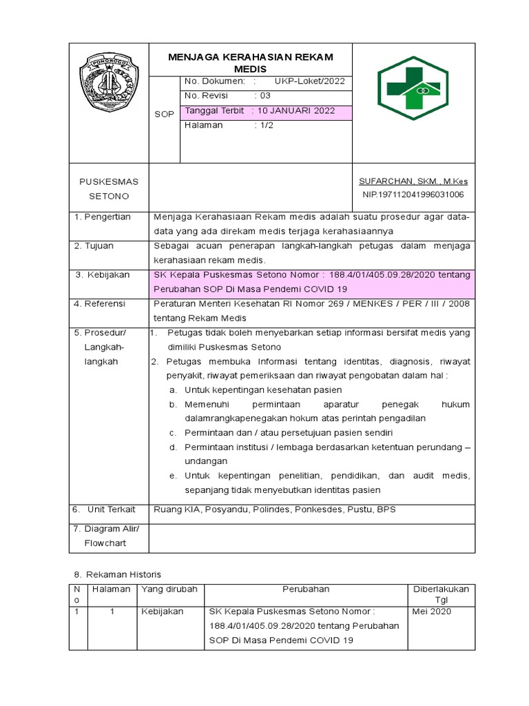 4.menjaga Kerahasiaan Rekam Medis | PDF
