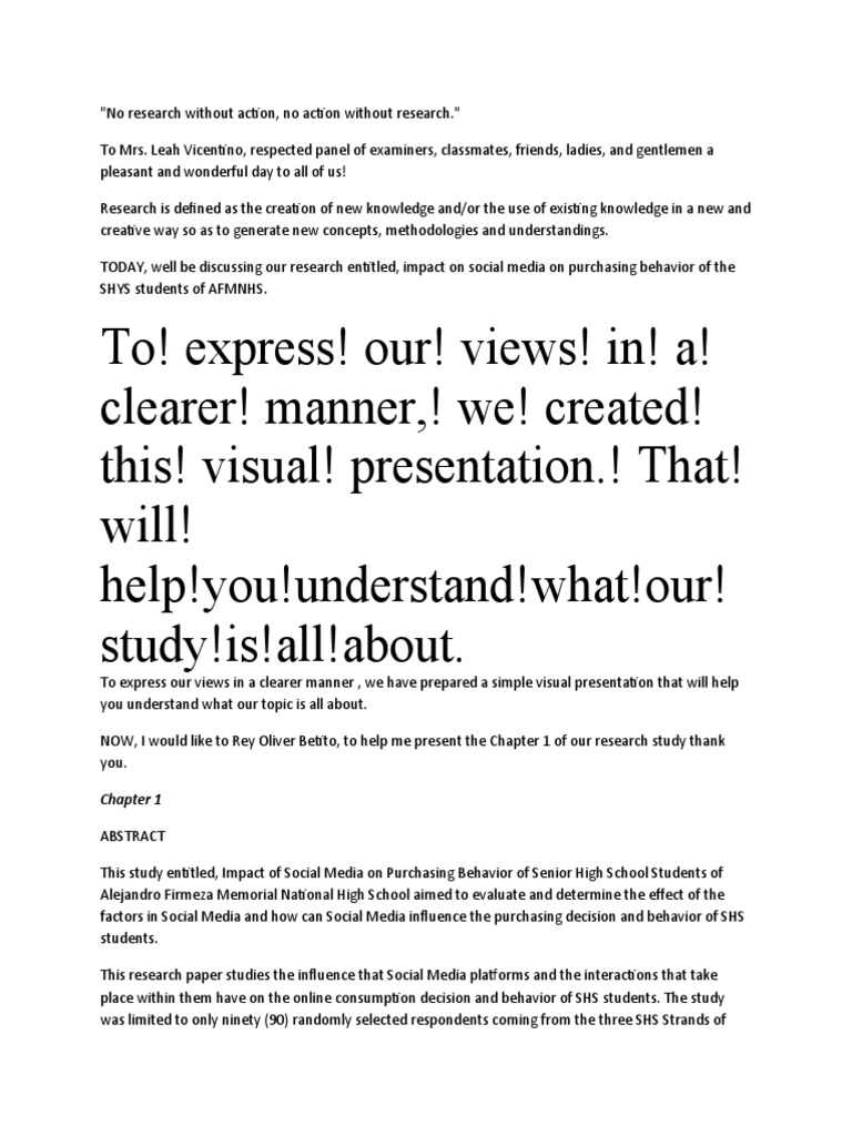 No Research Without Action | PDF | Behavior | Popular Culture & Media ...