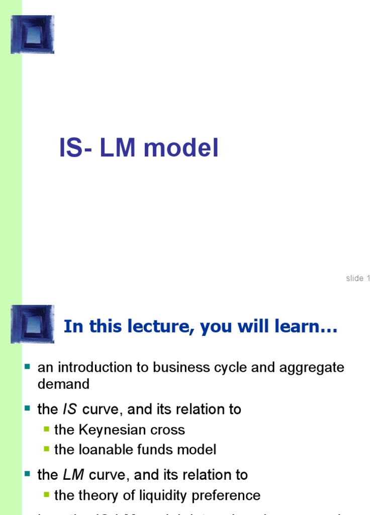 IS - LM Model | PDF | Economies | Microeconomics