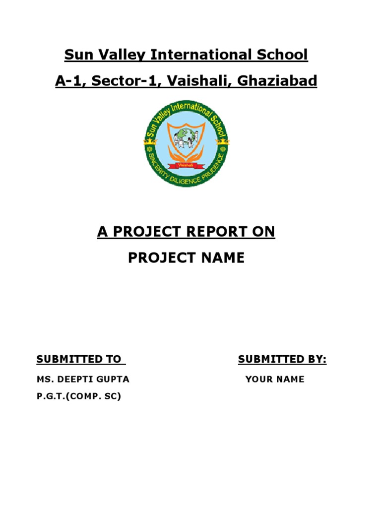 CS Project Report Template | PDF