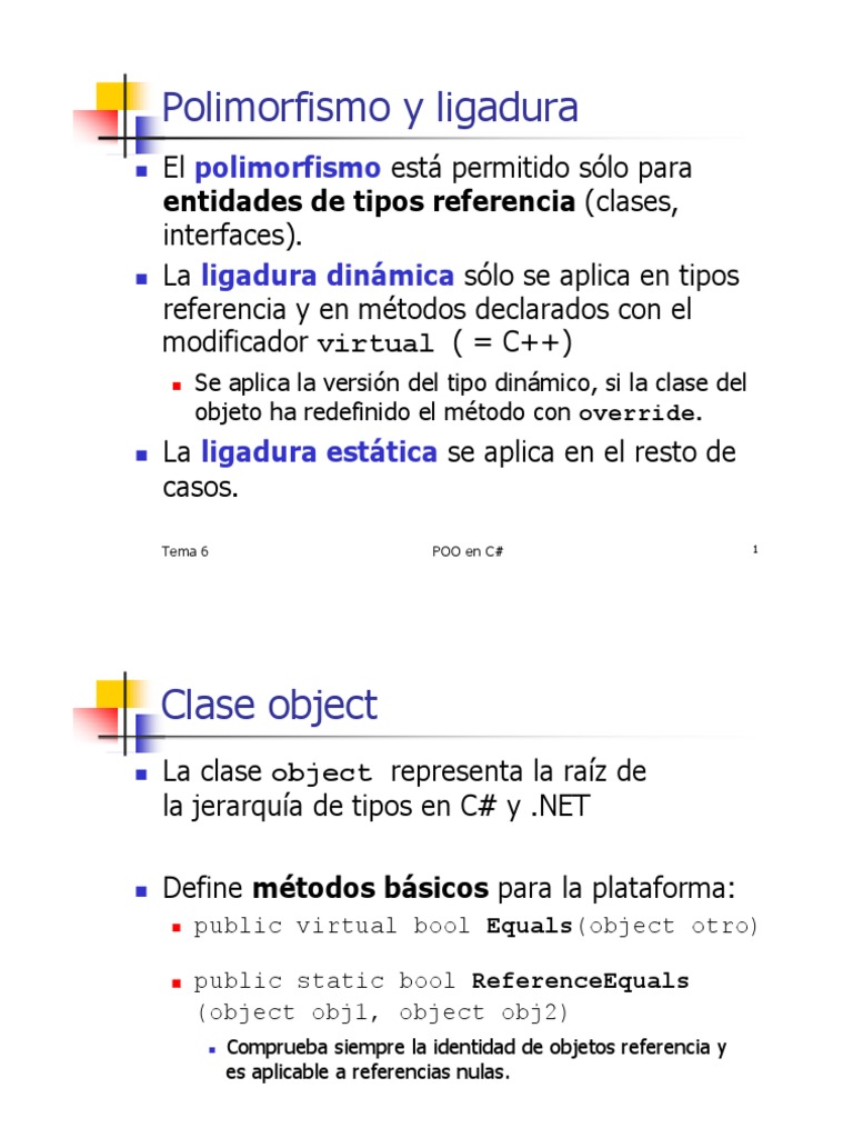 Polimorfismo | PDF | C Sharp (lenguaje de programación) | Java ...
