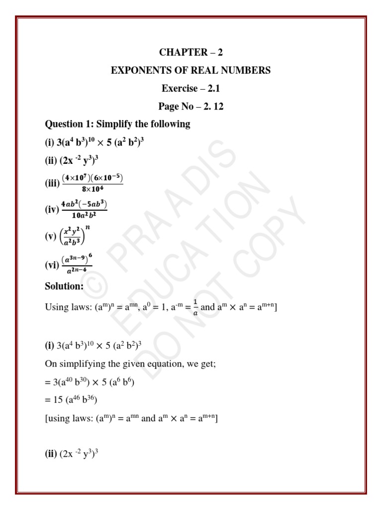 Chapter 2 | PDF | Equations | Mathematical Analysis